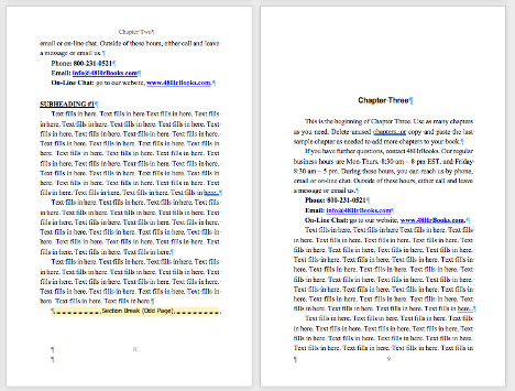 Preparing Your Book Files | Page Breaks, Section Breaks